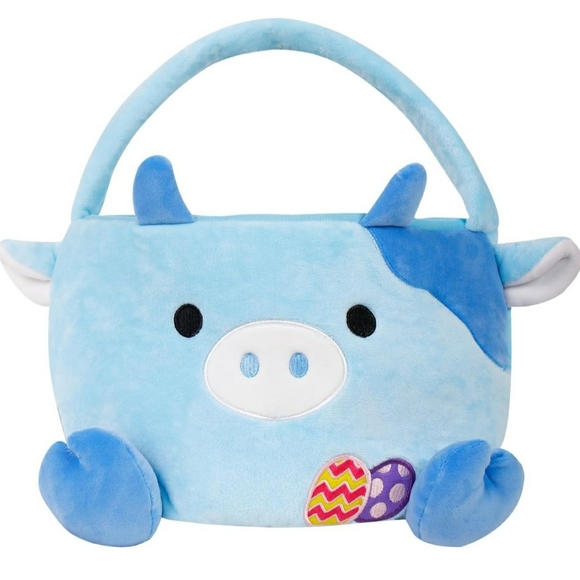 Quduole | Other | Nwt Blue Cow Plush Eater Basket | Poshmark